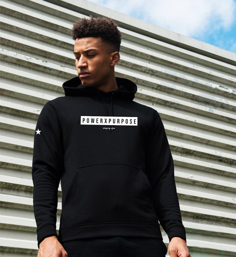 STATEMENT HOODIE (PREMIUM BLACK) ⋆ POWERXPURPOSE / PWRXP