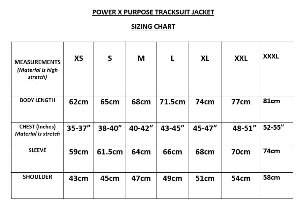 HUSTLE TRACKSUIT JACKET HOODED (Up To 3XL Plus Size) ⋆ POWER X PURPOSE